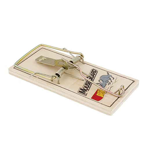 Pestguard Classic TM2 Wooden Mouse Traps β (Pack of 4) Effective, Reusable, and Humane Solution for Mouse Control. Eco-Friendly and Cost-Effective. Includes Bait Trigger Mechanism