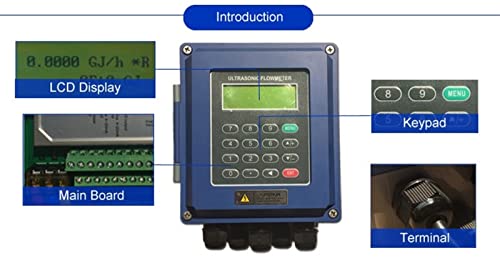 QYTEC Hose Timer SD Slot Version Ultrasonic Flow Meter TUF-2000B TM-1 DN50mm-DN700mm Ultrasonic Flow Meter Liquid Flowmeters Water Timer