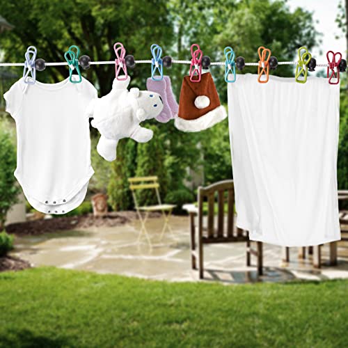 Portable Clothesline with 12 Clothespins, Retractable Travel Clothesline, Suitable for Home Indoor and Outdoor Drying, as Well as Balcony, Outdoor Camping use