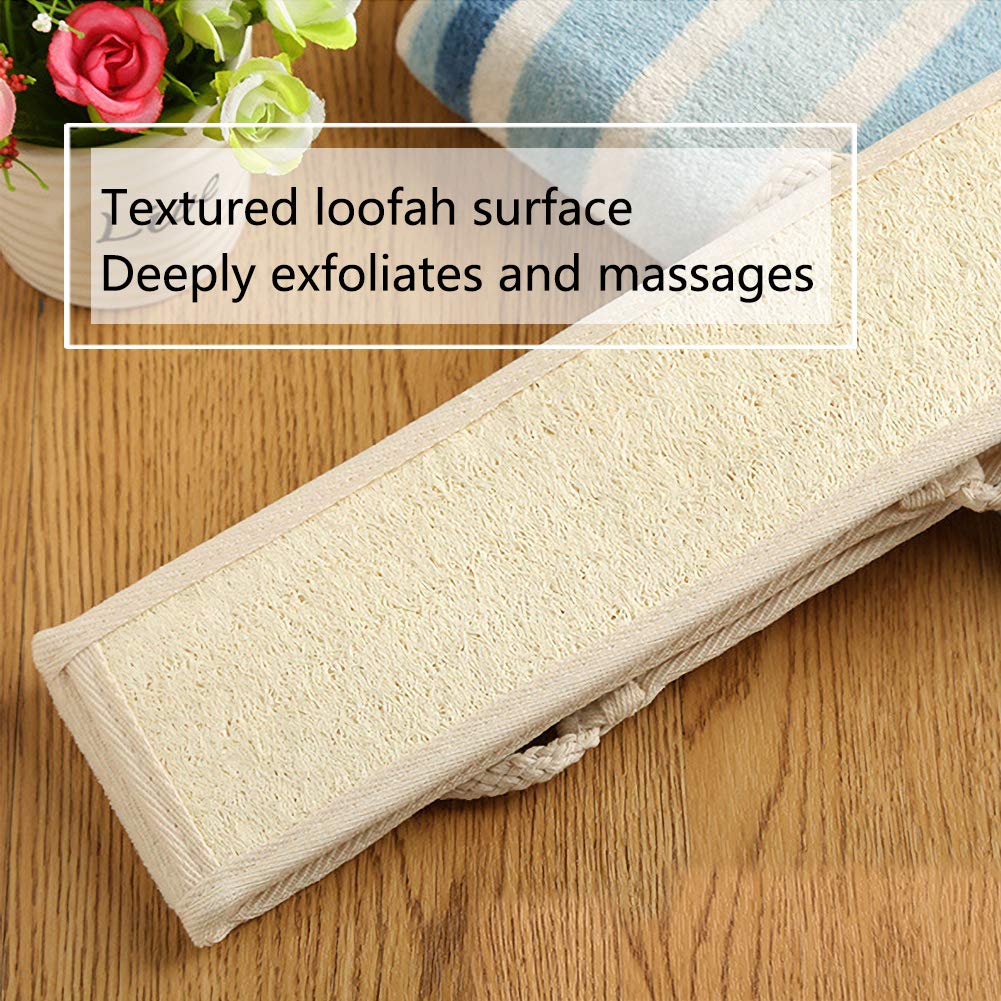 GREENRAIN Back Scrubber Natural Loofah Back Washer for Shower Back Exfoliator Exfoliating Scrubber Deep Clean & Invigorate Your Skin