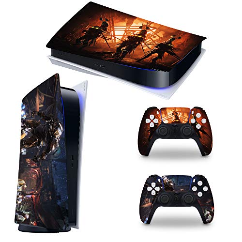 FPS Shooter Game - PS5 Standard Edition Skin Console - PS5 Standard Edition Controller Skin Cover Vinyl Decal Protective