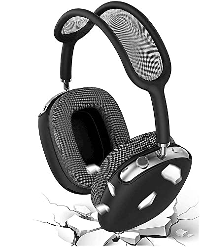 SaharaCase Liquid Silicone Cover Case for Apple AirPods Max [Rugged] Headphone Protection Antislip Grip Slim (Black)