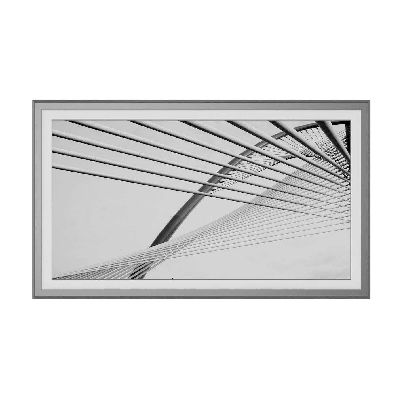 Frame My TV Deco TV Frames Alloy Scoop - Graphite Bezel Compatible ONLY with Samsung The Frame TV (32", Fits 2021-2024 Frame TV)