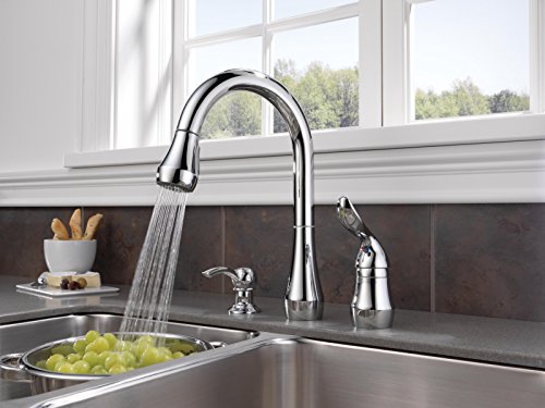 Peerless P188102LF-SD Apex Single Handle Kitchen Pull-Down with Soap Dispenser, Chrome