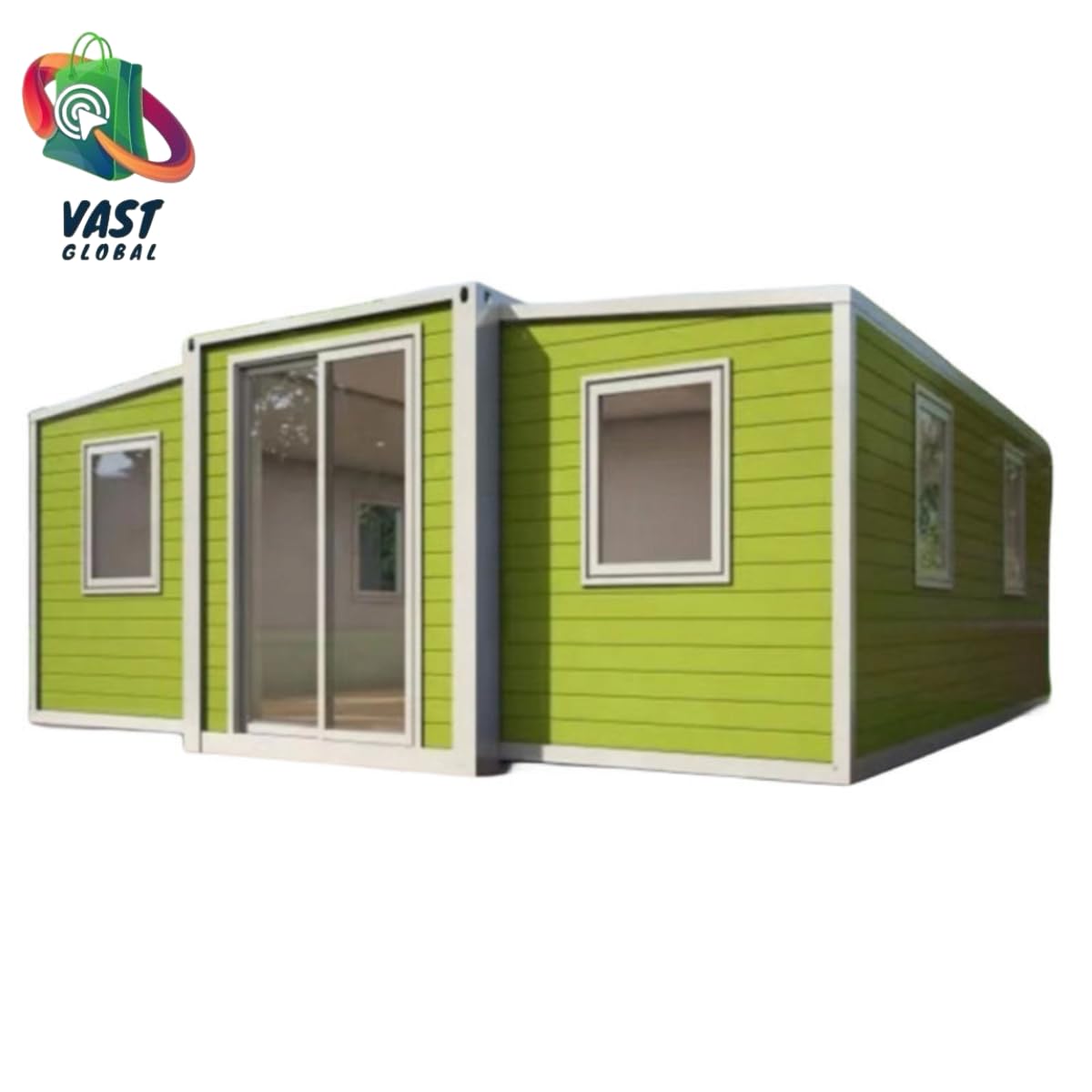 Luxury Tiny Prefabricated House with Bathroom and Kitchen, Waterproof Mobile House, A Versatile and Convenient House (40FT)
