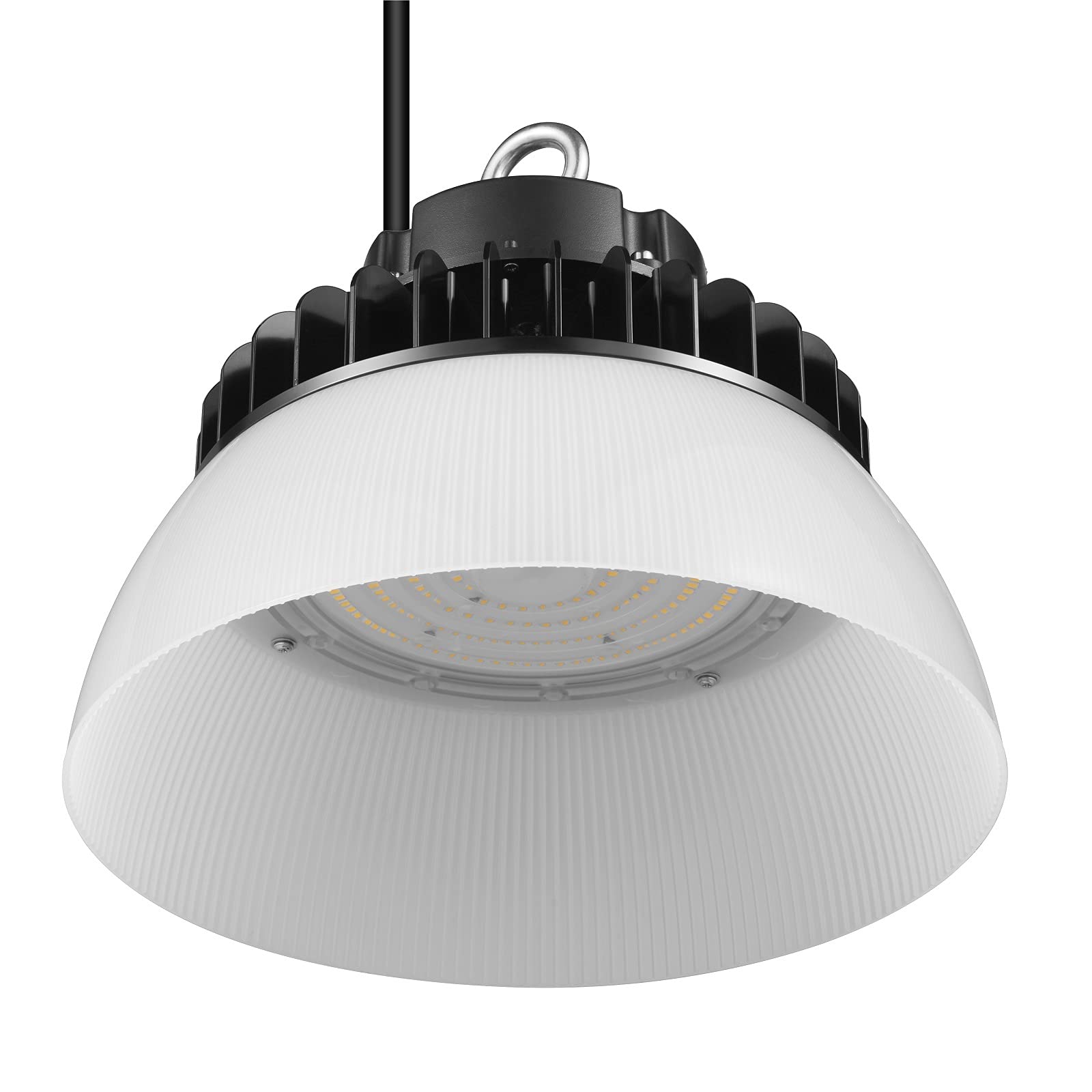 GRANDLUMEN 100W LED High Bay UFO Light, ETL Certified, 5000K Daylight White, LED Warehouse Lighting with PC Reflector