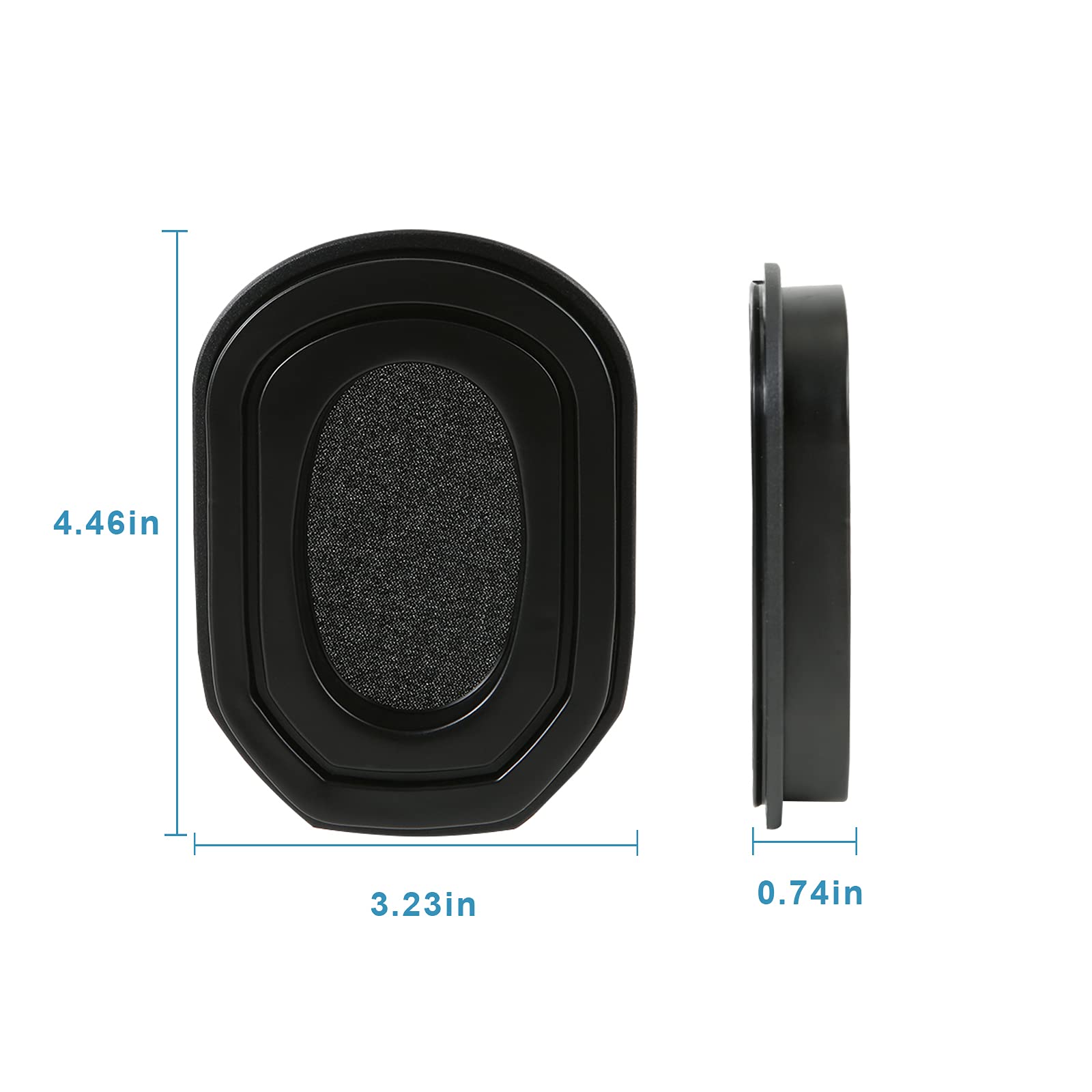 Gel Ear Pads for Walker's Razor Earmuffs Gel Seals Gel Ear Cushions Earcups Replacement Ear Pad for Shooting Ear Protection with Sealed Bottom Shell