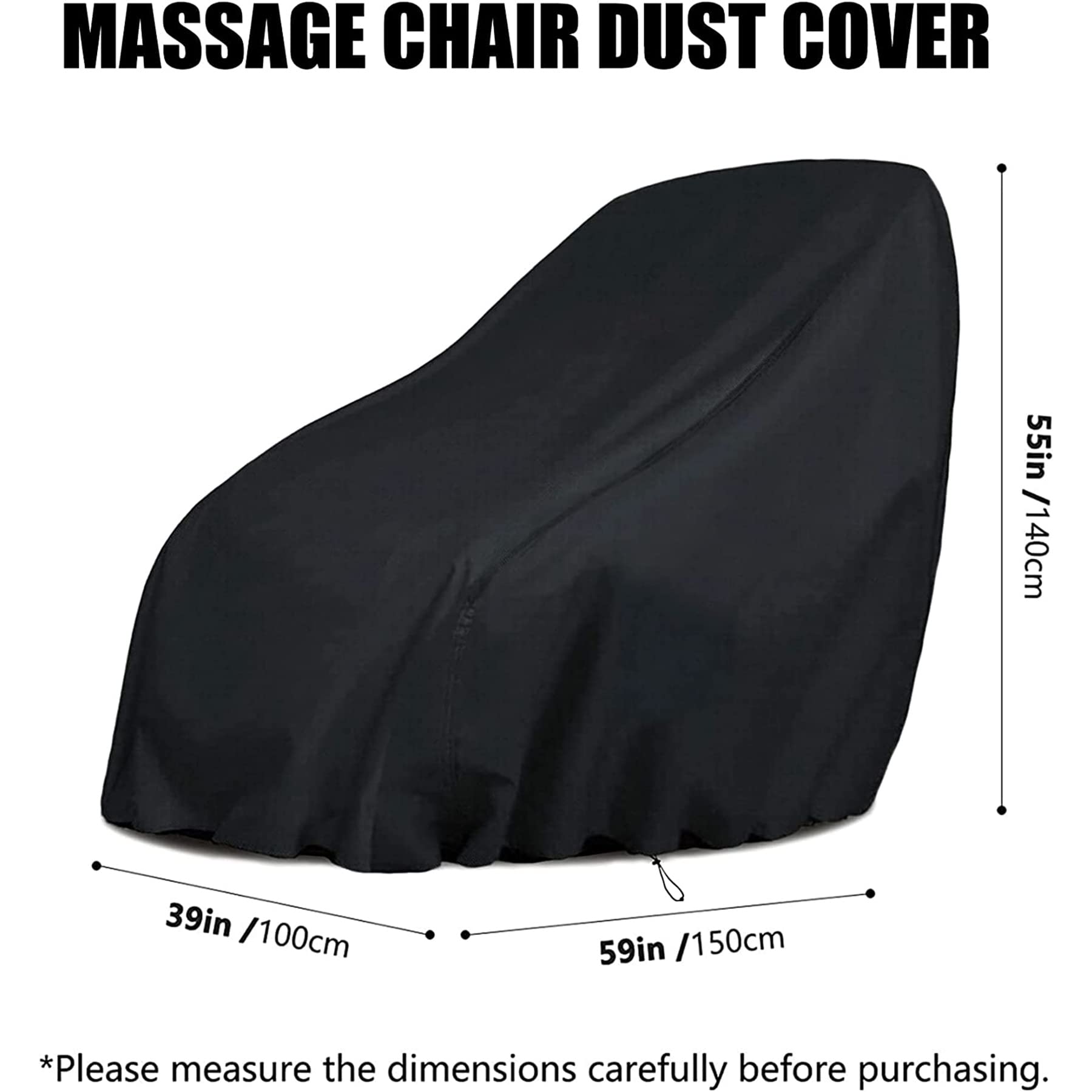 Full Body Zero Gravity Single Recliner Chair Waterproof Dustproof Protector Cover, Massage Chair Cover