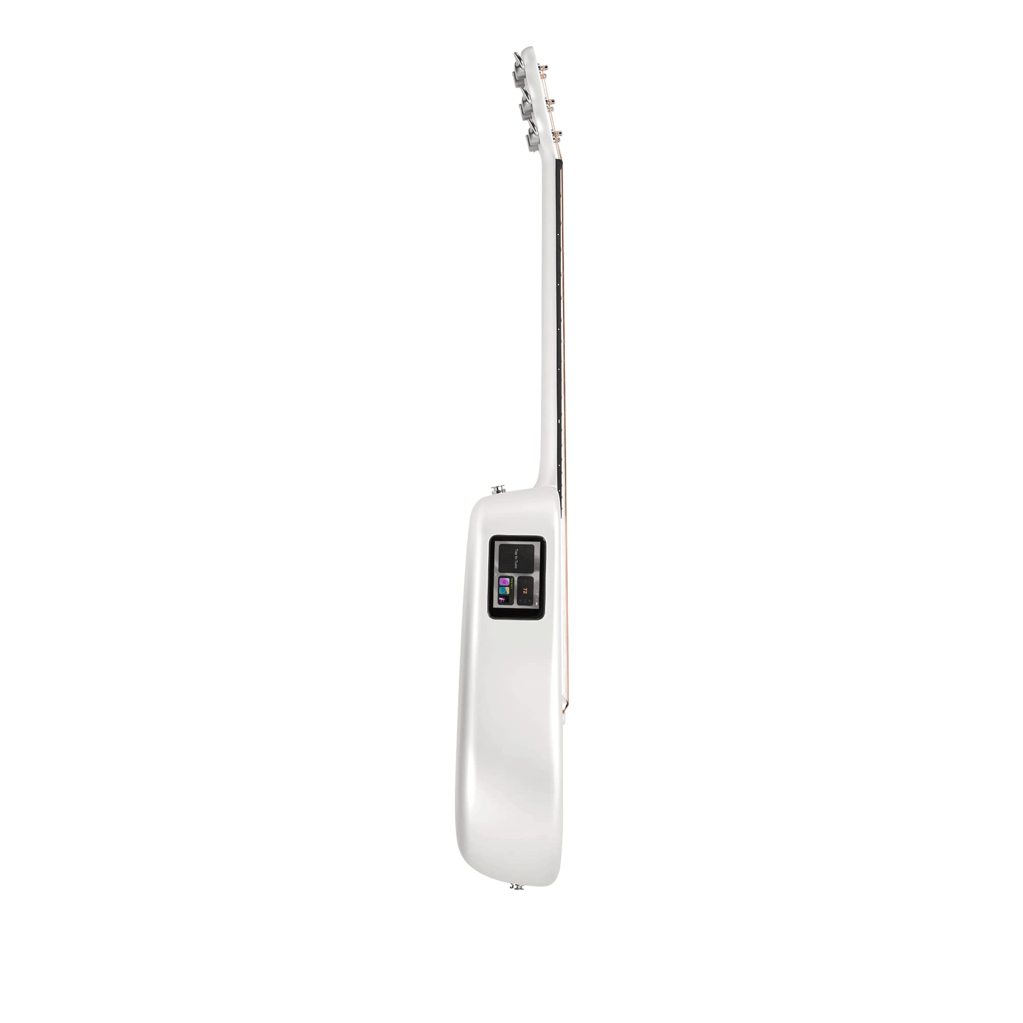 LAVA ME 3 Smartguitar, Carbon Fiber Acoustic Guitar with Tuner, Recording and Beat Functions, Multiple Performance Effects, Suitable for Beginners, Adults, Right Travel Guitar(White 36 inch Space Bag)
