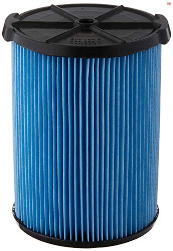 RIDGID 72952 Model 3-Layer Pleated Paper Vacuum Filter for RIDGID 5-20 Gallon Vacuums, Green