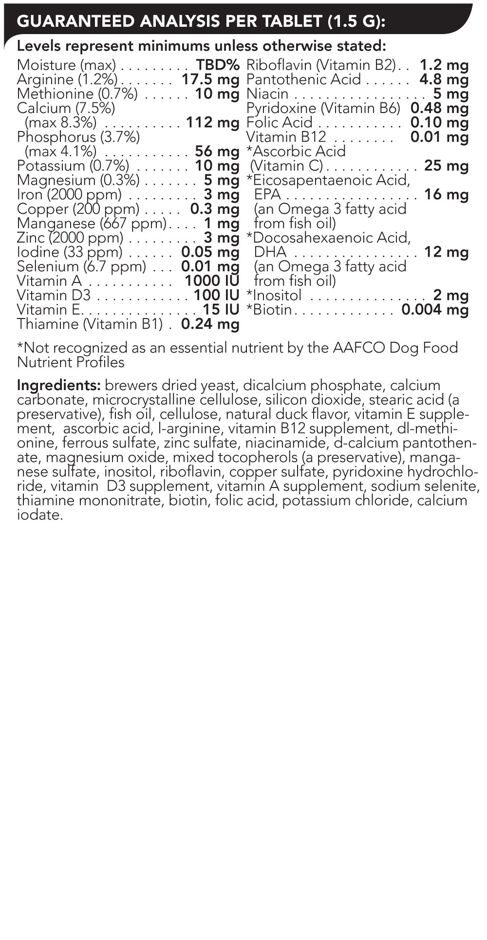 VetriScience Canine Plus Senior Multivitamin for Dogs, Chewable Tablet – Senior Dog Multivitamin with 25+ Key Nutrients, Vitamins and Minerals for Dogs, Homemade and Raw Diets