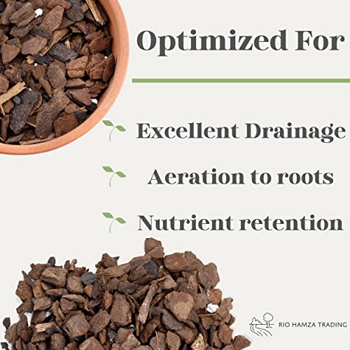 Orchid Potting Mix, Hand Blended All Natural Potting Soil Media for Orchid Plants, Fast Draining Healthy Media for Planting or Orchid Repotting- 8qts