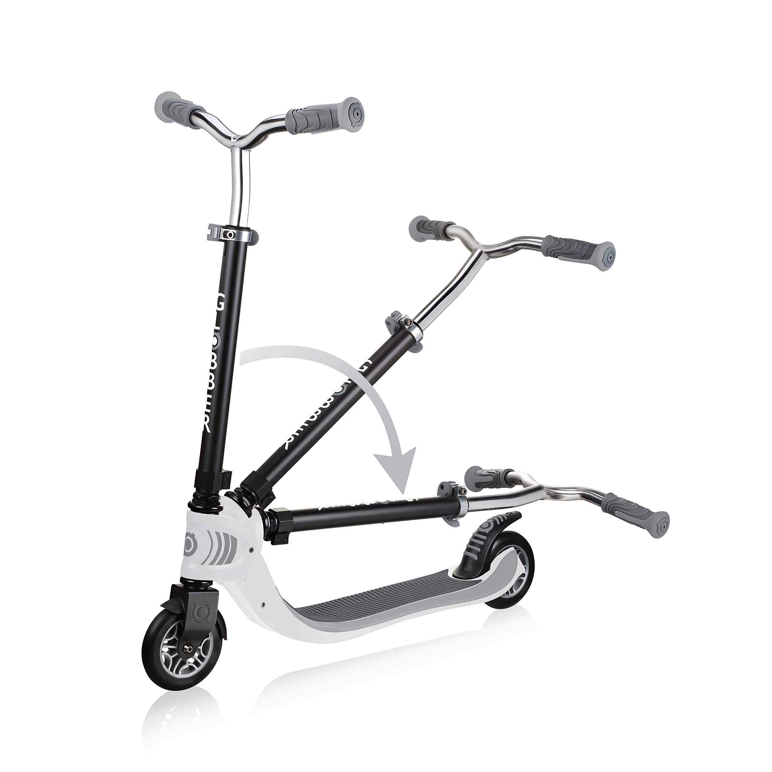 Globber Flow Foldable 125 2-Wheel Scooters Perfect Choice for Children to Transition to Their First 2-Wheel Scooter. Adjustable Features, Robust Design
