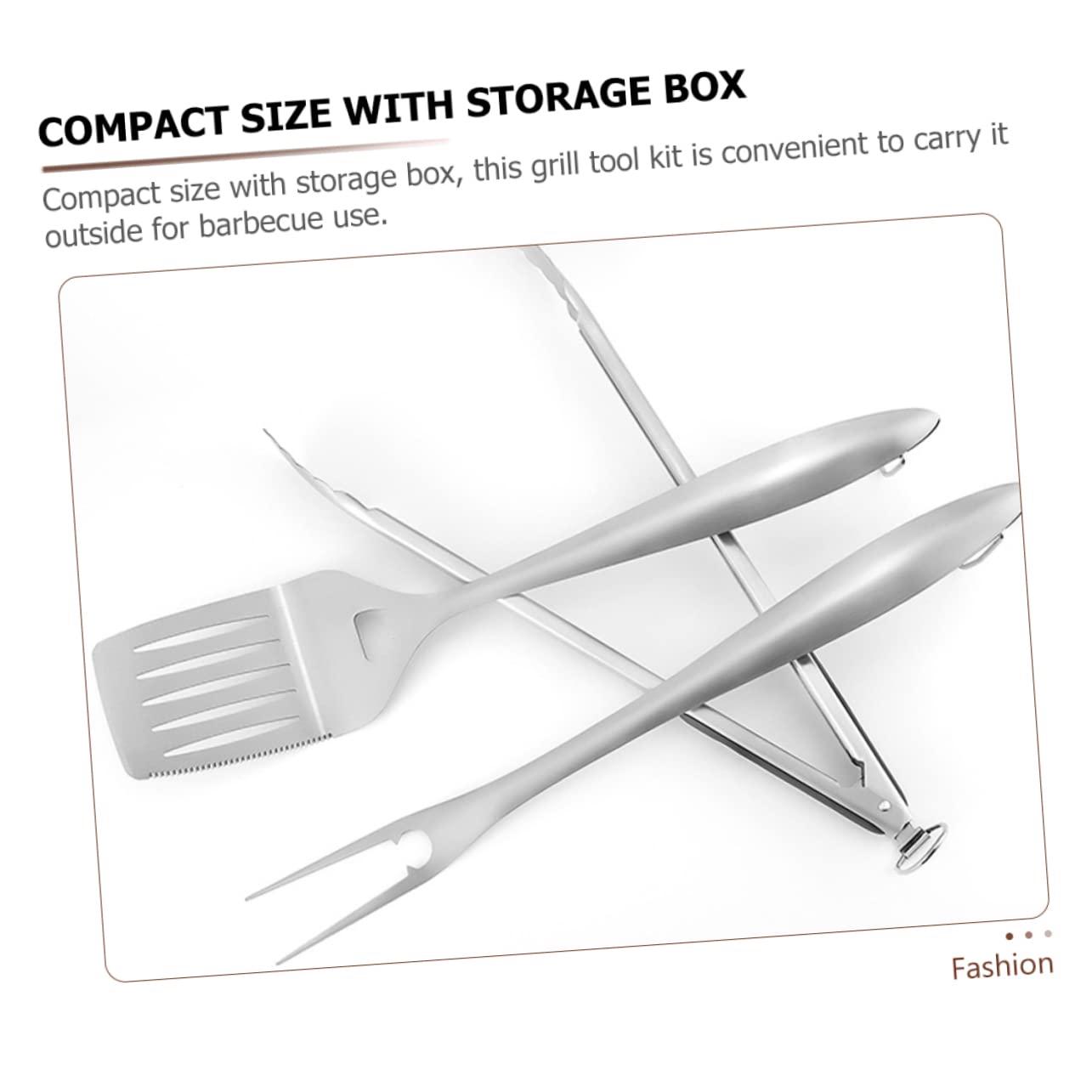 GANAZONO 2 Sets Barbecue Tool Set BBQ skewers Outdoor Grill kit Barbecue mat Grill Cooking Utensils BBQ Tool kit Grill for Camping Grill Tools Stainless Steel Barbecue Stick Multifunction