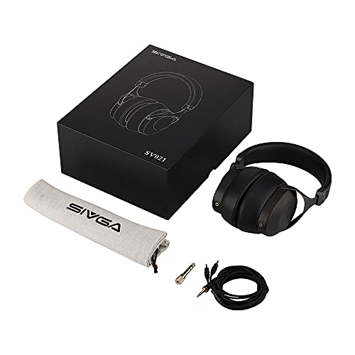 SIVGA SV021 Robin Classic Zebrano Wooden Closed Back Wired Over-Ear Headphone