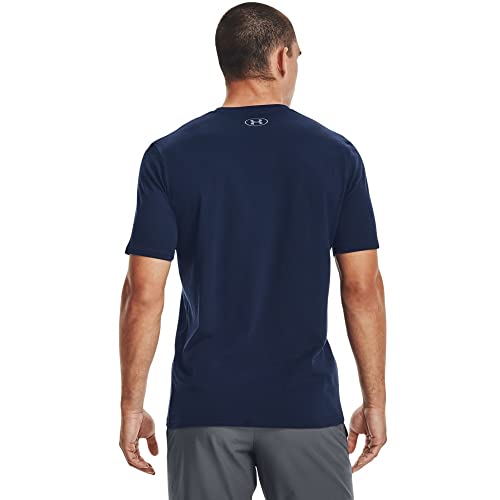 Under Armour Men's Boxed Sportstyle Short-Sleeve T-Shirt , Academy Blue (408)/Red , X-Large