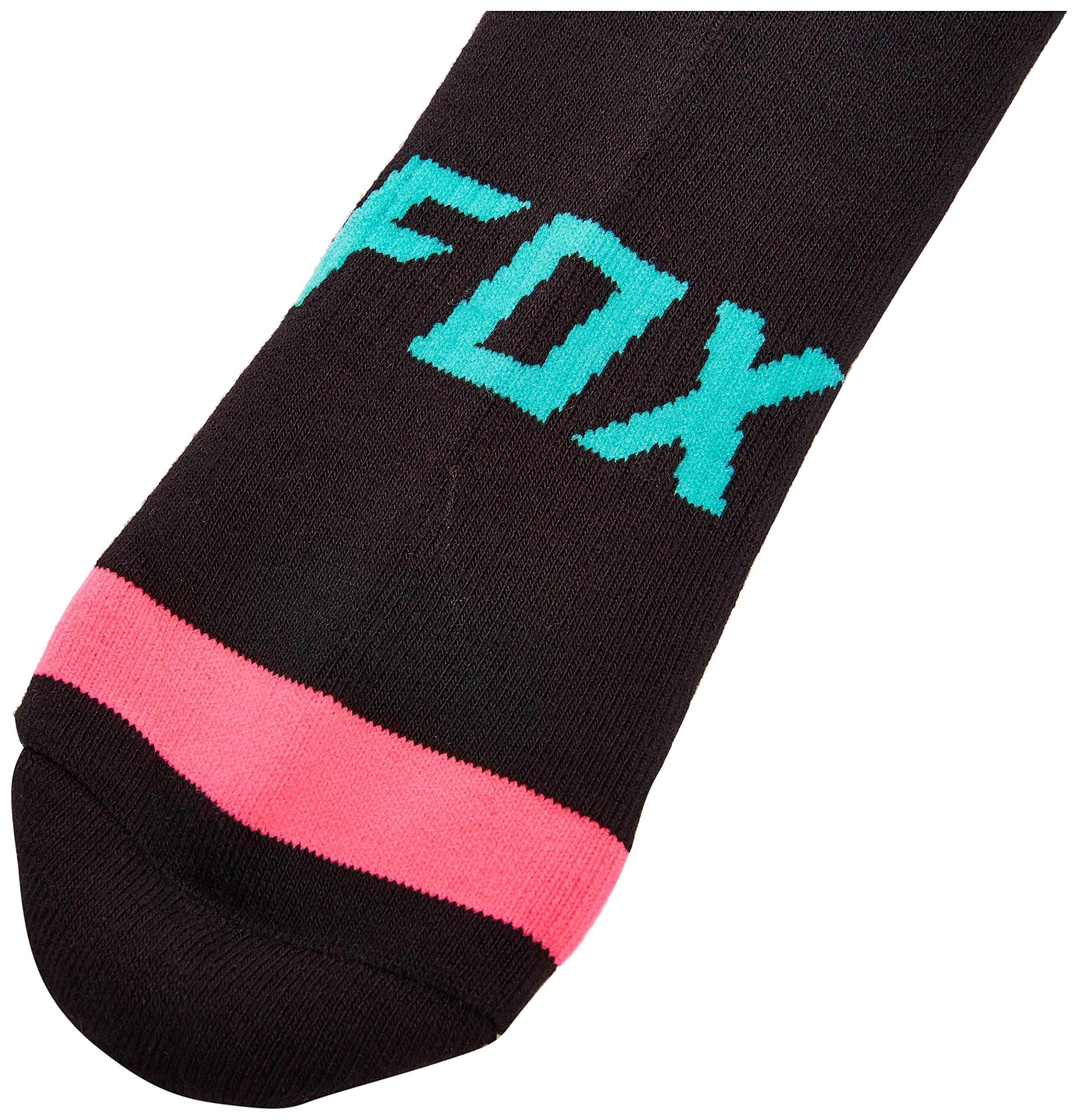 Fox Racing Men's Standard 8" Defend Sock, Black/Pink, S/M