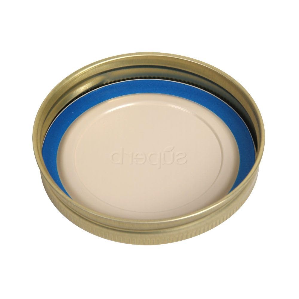 Superb Wide Mouth Mason Jar Canning Lids with Bands/Jar Rings β Made in the USA (24 Lids with Rings)