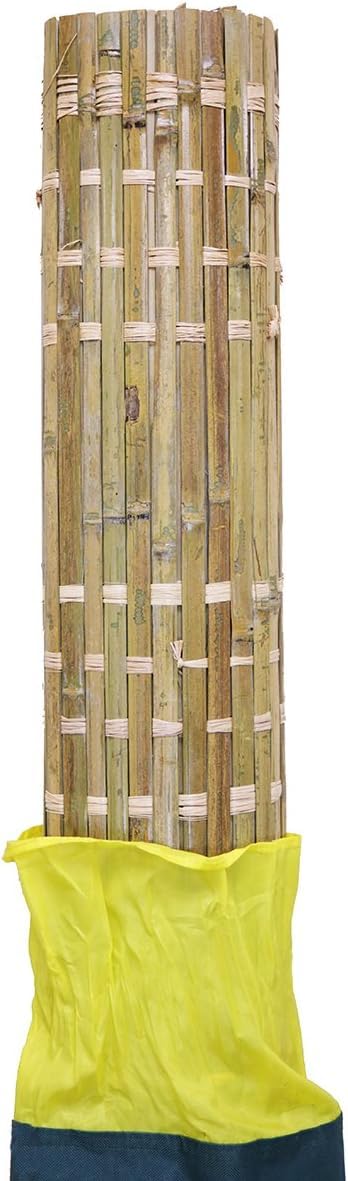 The Sieger Open Air Sukkah - Full Mesh Walls to Keep You Cool - Complete Kit Including frame walls Bamboo Mats & Support Poles - Easy to Assemble - No Tools Required (6x8)