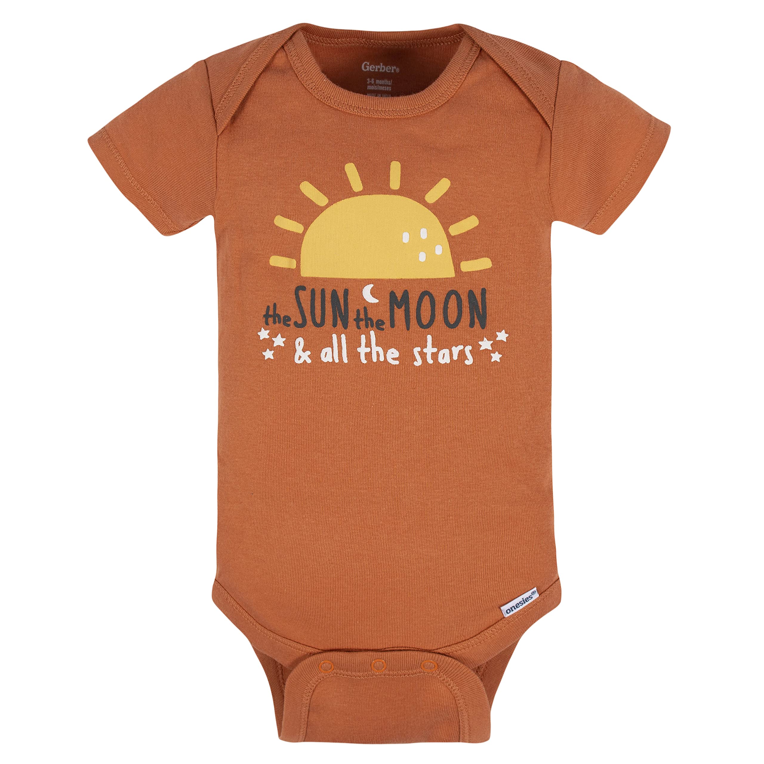 Gerber Baby 8-Pack Short Sleeve Onesies Bodysuits, Southwest, 12 Months
