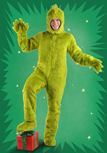 Fun Costumes Adult Dr. Seuss Grinch Open Face Costume Medium