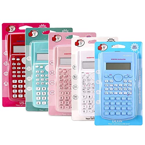 Scientific Calculators for Students, Scientific Calculator 240 Functions 2 Line 10+2 Digits, Scientific Calculators Desktop, Desk Math Calculator for School (White)