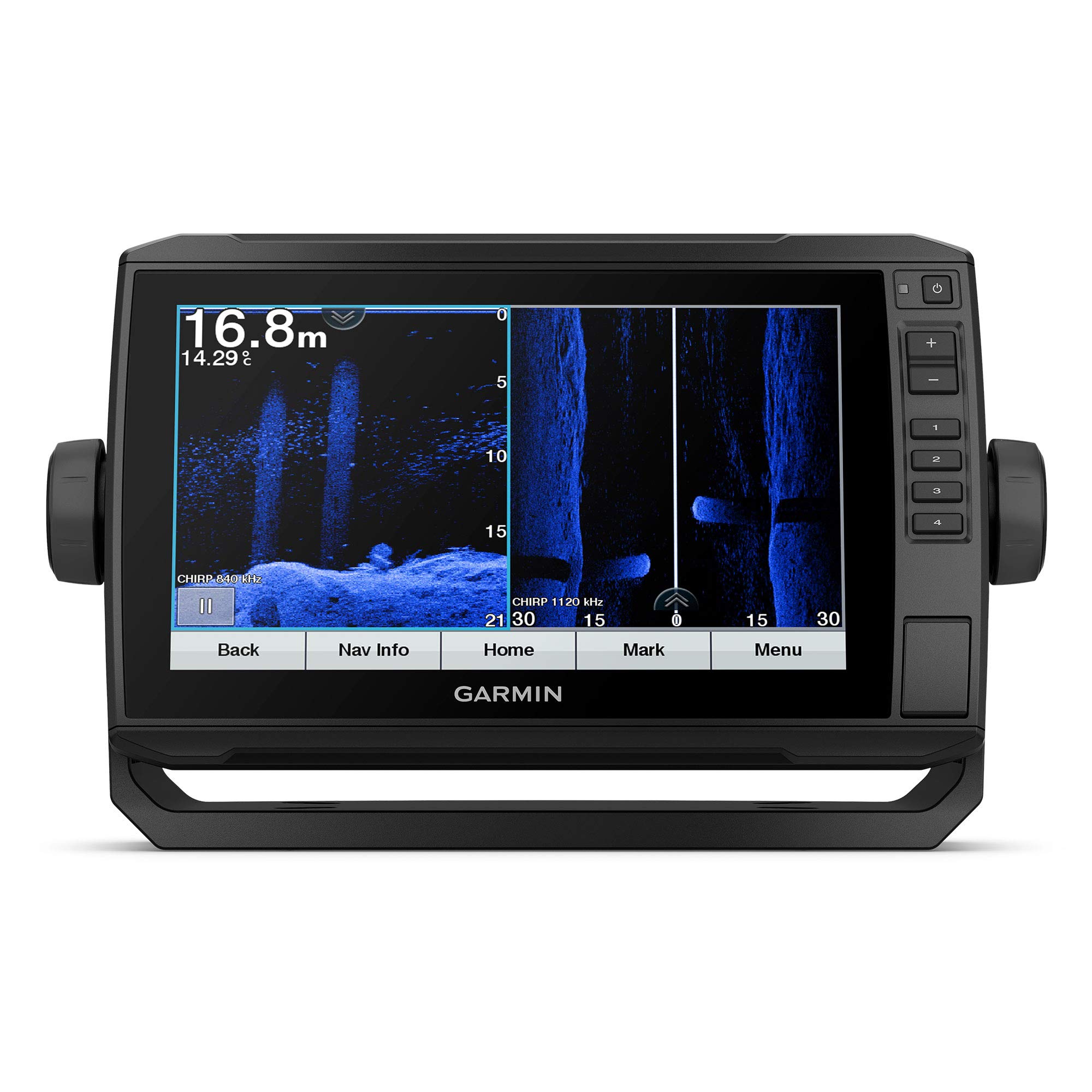 Garmin ECHOMAP UHD 93sv, 9" Keyed-Assist Touchscreen Chartplotter with U.S. LakeVü g3 and GT54UHD-TM transducer