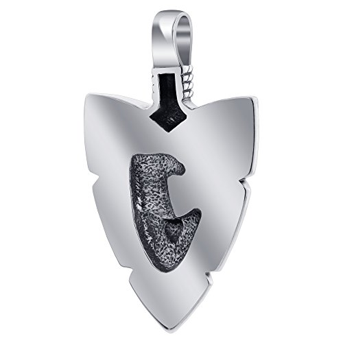Gem Avenue Arrowhead Eagle Turquoise Gemstone Southwestern Style 925 Sterling Silver Pendant for Women