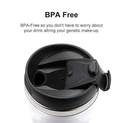 Thunderbolt Cat Travel Coffee Mugs with Lid Insulated Cups Stainless Steel Double Wall Water Bottle