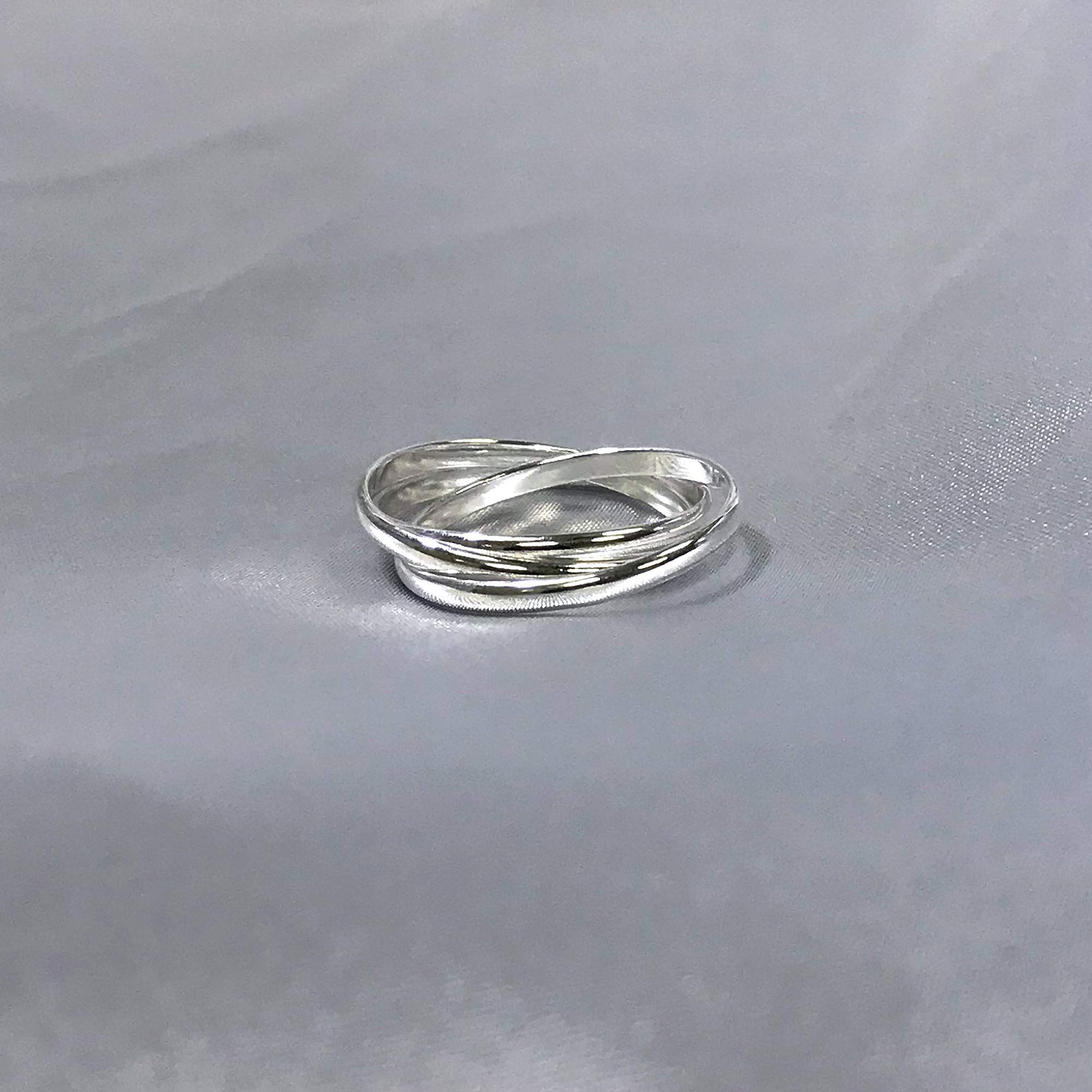 Gem Avenue 925 Sterling Silver Triple Band Women's Thumb Ring for Women Size 7