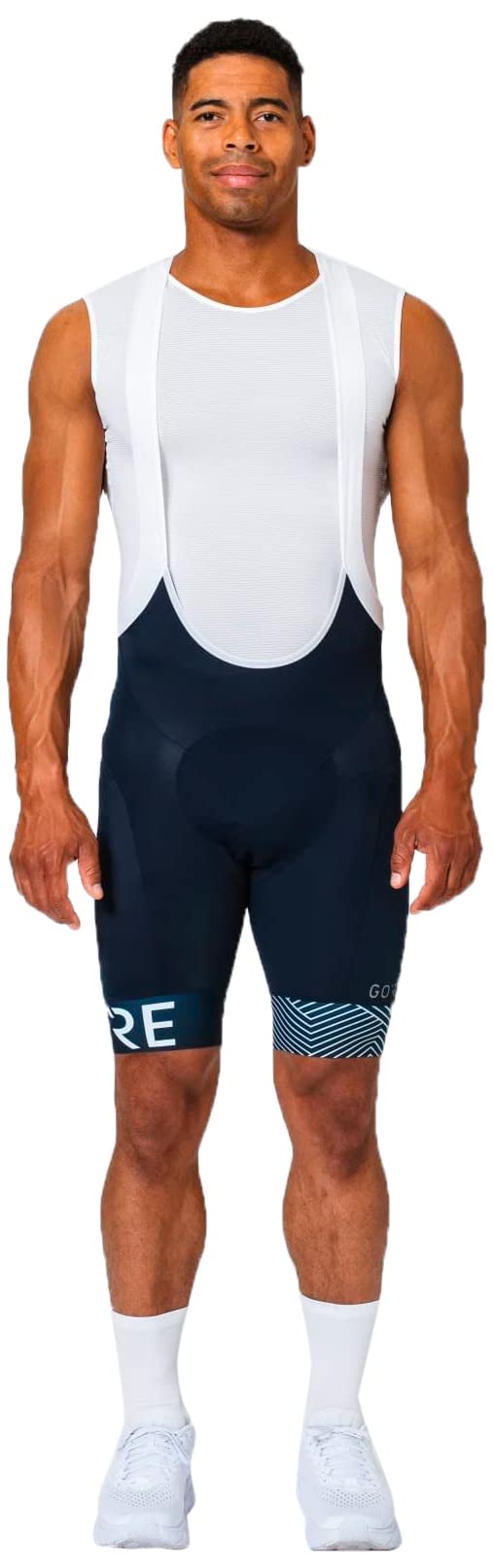 GORE WEAR Men's Standard C5 Opti Bib Shorts+, Orbit Blue/White, M