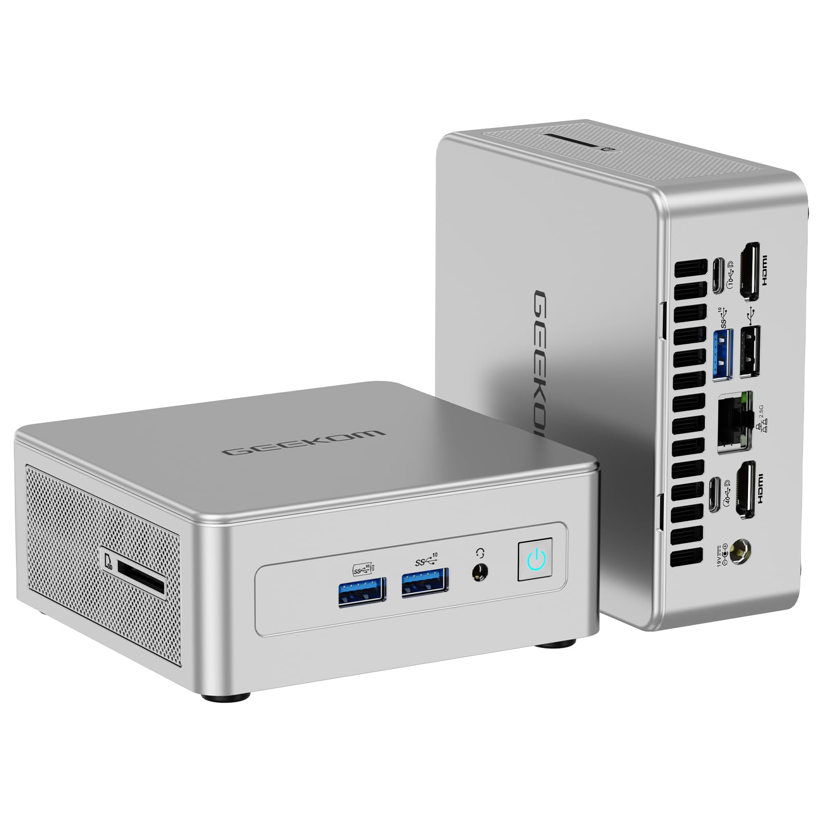 GEEKOM Mini PC Mini IT13, 13th Intel Core i7-13620H (10C/16T, up to 4.9GHz), 32GB DDR4 RAM/1TB PCIe Gen4 SSD Mini Desktop NUC13, USB4.0/8K UHD/WiFi 6E/BT5.2, Home&Office Mini Desktop Computers