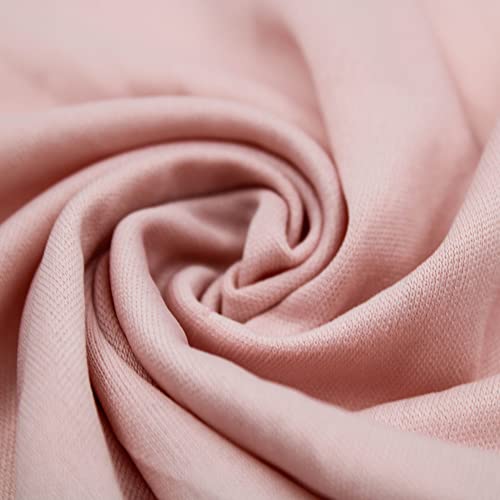 Texco Inc Polyester Interlock Lining 2 Way Stretch/Decoration, Apparel, Home/DIY Fabric, Coral Dusty Pink 257 2 Yards
