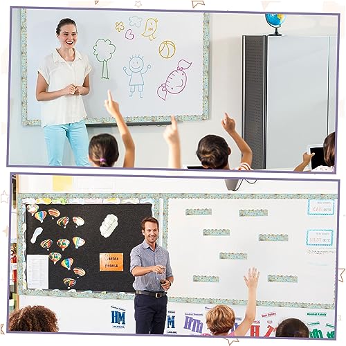 Outus 68.9 ft Magnetic Bulletin Board Border Travel the Map Roll Magnetic Border Trim Globes Map Magnetic Strips Trim for Classroom Chalkboard Wall Refrigerator Whiteboards Decor