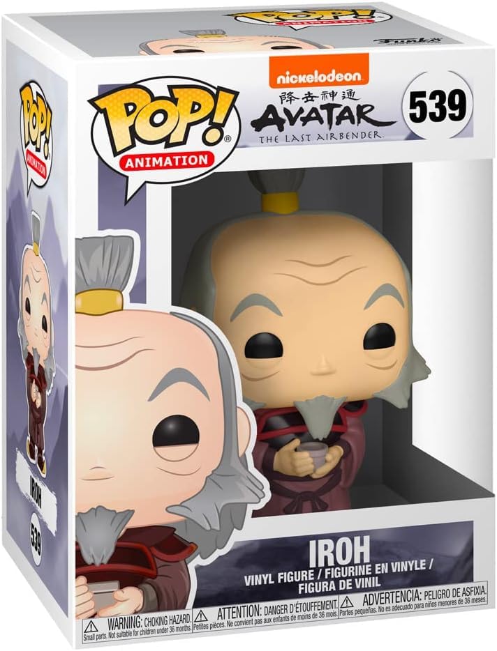 Funko Avatar: The Last Airbender - Iroh with Tea Pop! Vinyl Figure (Bundled with Compatible Box Protector Case), Multicolor, 3.75