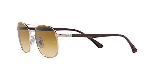 Ray-Ban RB3670 Square Sunglasses, Copper/Clear Gradient Brown, 54 mm