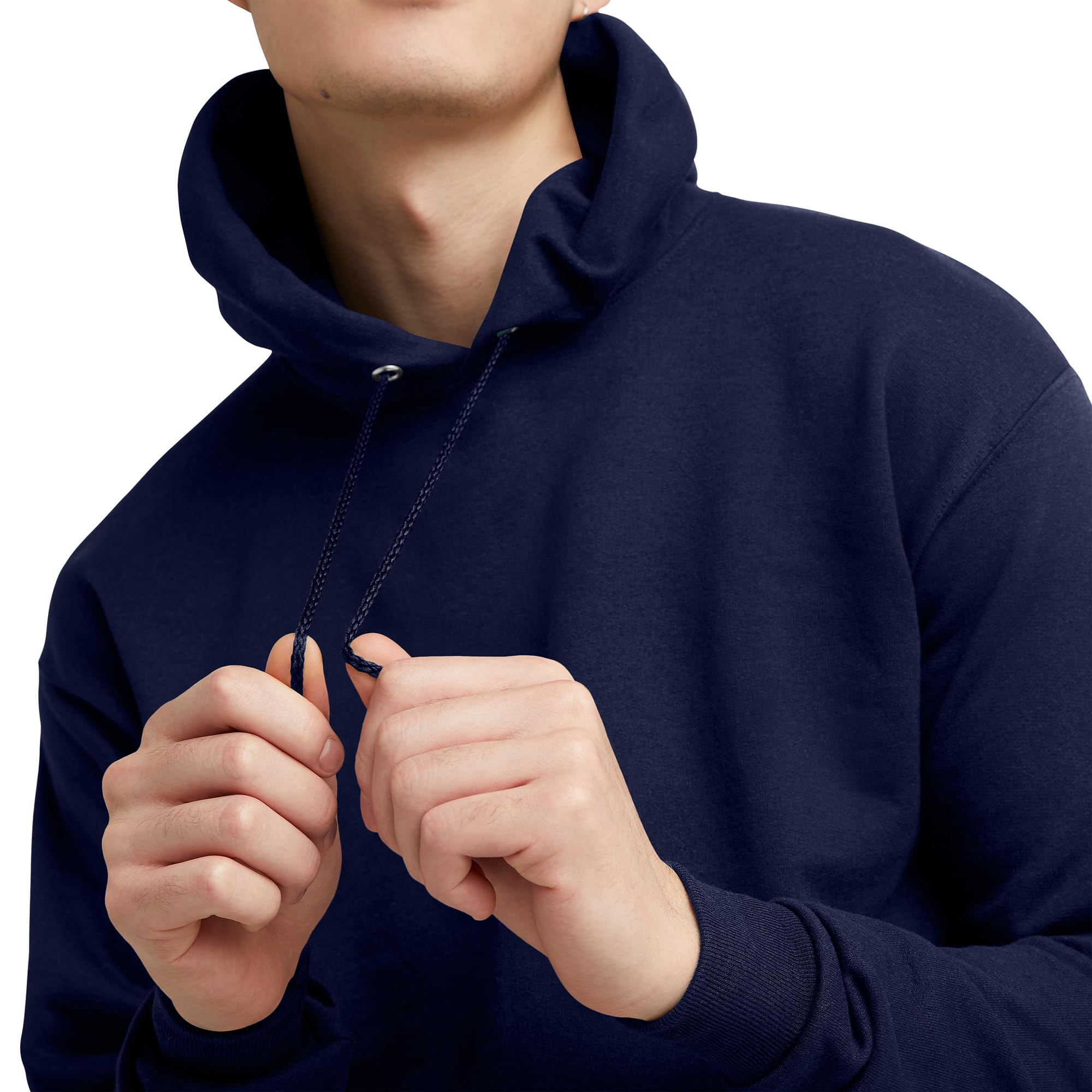 Hanes mens Pullover Ecosmart Hooded athletic sweatshirts, Navy, X-Large US