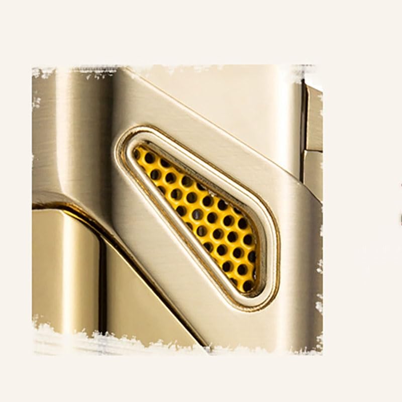 Gas Lighter Two-Piece Set, Windproof Flame, Reusable, Triple Flame, Easy to Carry, Suitable for Boyfriend Girlfriend Father, Daily Use (Color : C3)