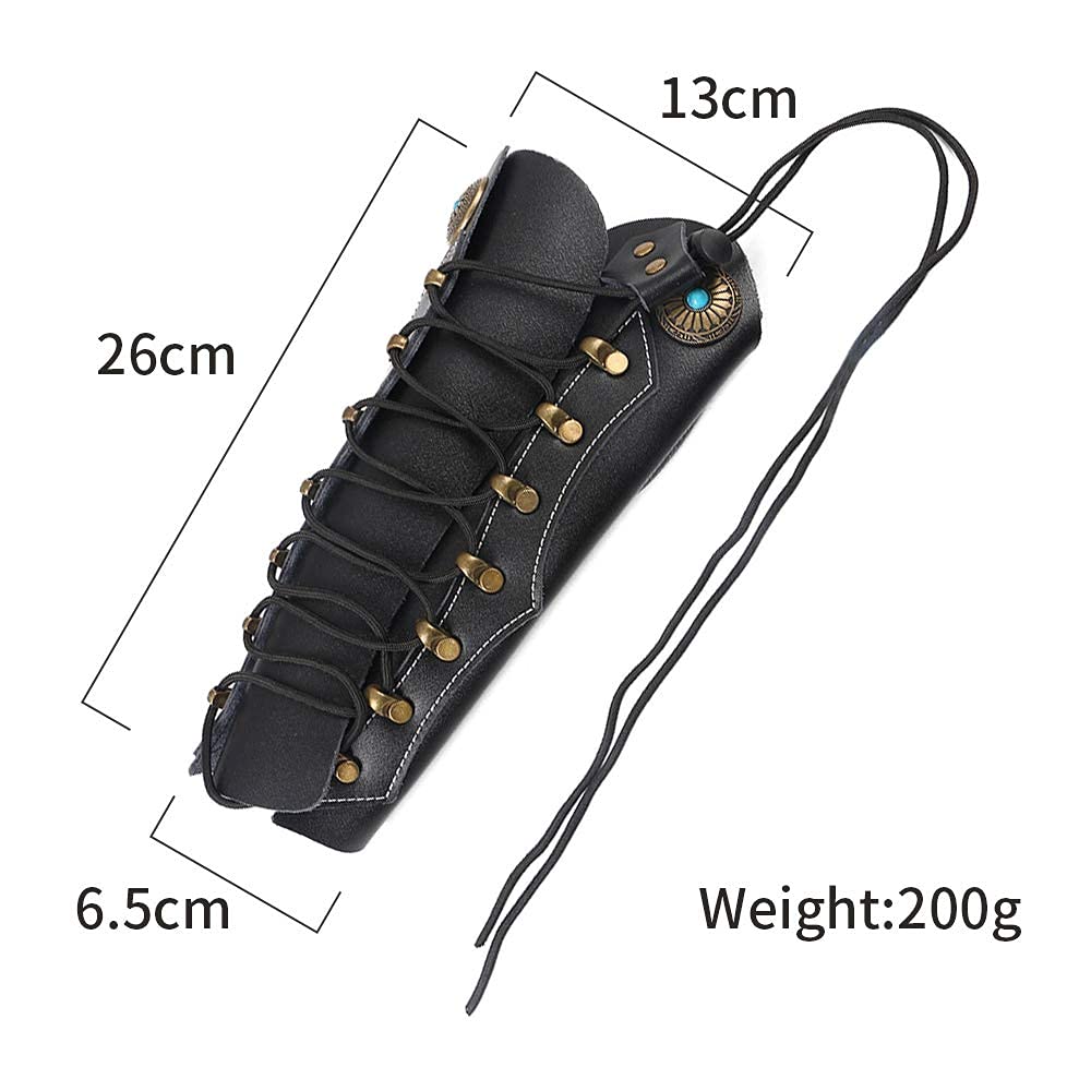 Huntingdoor Arm Guards Archery Leather Arm Protector Hunting Shooting Arrow Bow Gear Accessories Archery Finger Tabs Adjustable Thickened Thumb Guard Thumb Finger Protector