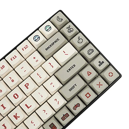 YMDK 146 Key Gameboy Dye Sub ZDA PBT Keycap Similar to XDA for MX Keyboard 104 87 61 Melody 96 KBD75 ID80 GK64 68(Only Keycap) (Gameboy)