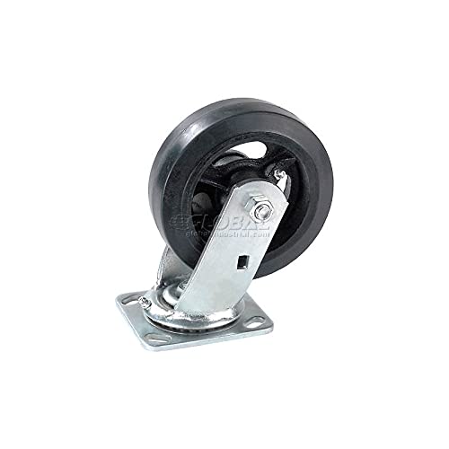 Global Industrial Platform Truck w/Steel Deck, 6" Rubber Casters, 48 x 24, 2000 Lb. Capacity