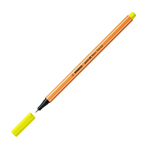 STABILO Point 88 Fineliner Pens Pack of 5 Neon