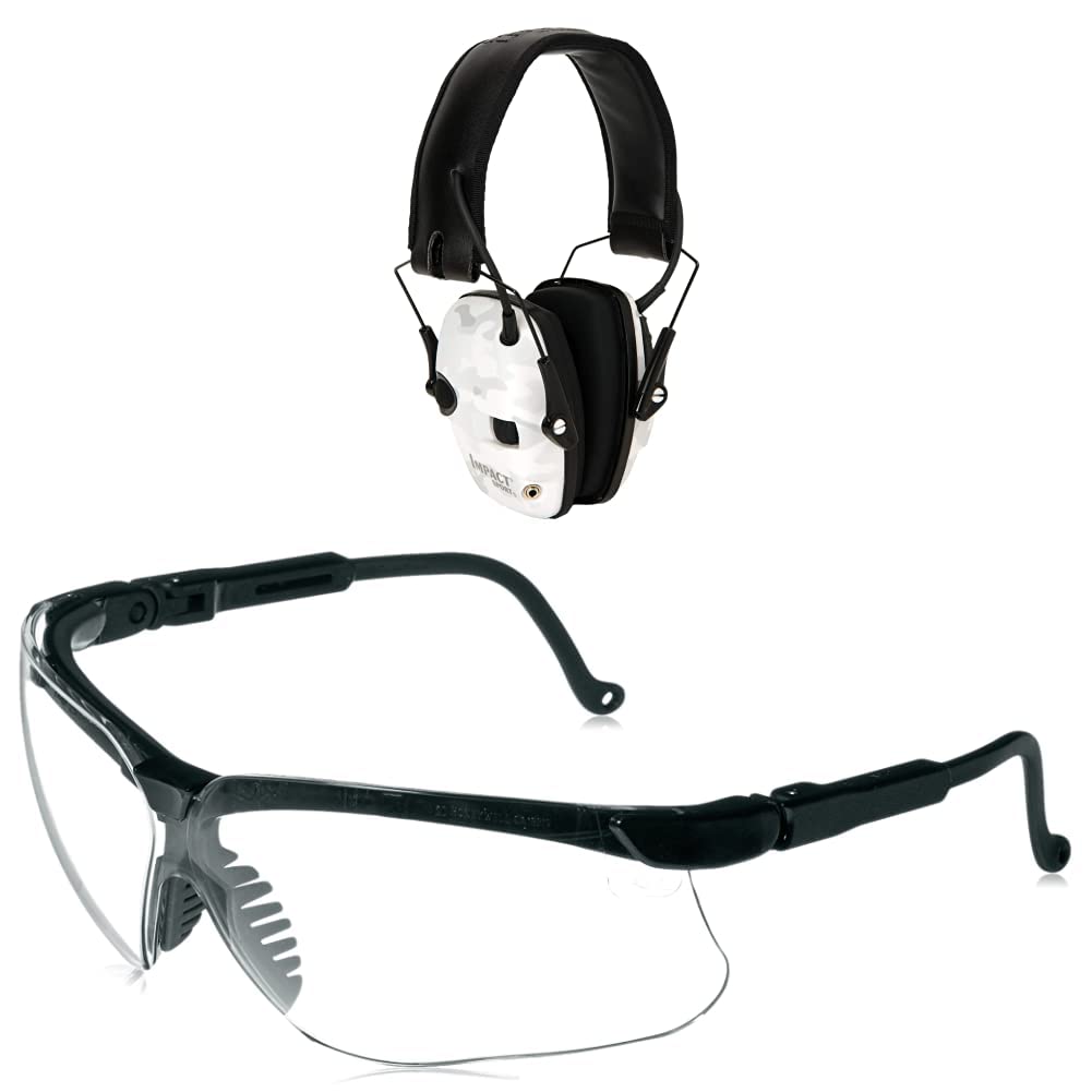 Howard Leight by Honeywell Impact Sport Sound Amplification Electronic Shooting Earmuff, MultiCam Alpine (R-02528) withHoward Leight by Honeywell Genesis Sharp-Shooter