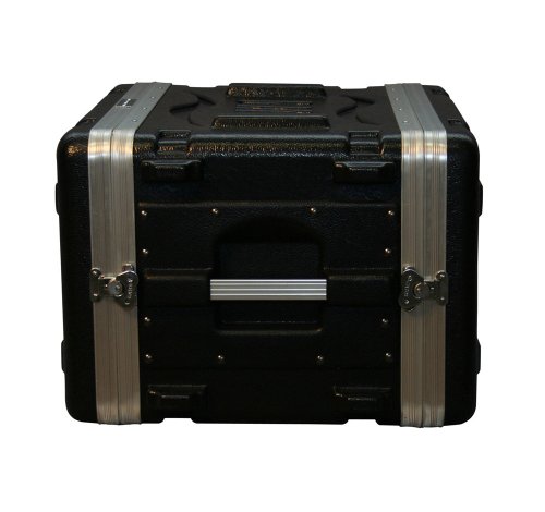 Gator Cases Lightweight Molded 6U Rack Case with Heavy Duty Latches; Shallow 14.25" depth, 6U (GR-6S)