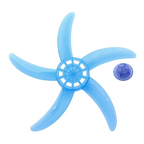 YiZYiF Household Standing Pedestal Fan Table Fanner 20 Inch Fan Blade Plastic 5 Leaves Fan Blade Fans Accessories with Nut Cover Type A One Size