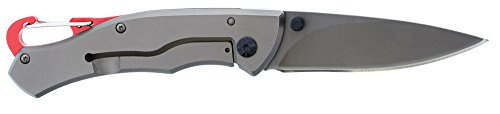 Personalized Gifts Father's Day Gift for Dad Best Dad Ever Laser Engraved Satin Gunmetal Folding Carabiner Clip Pocket Knife