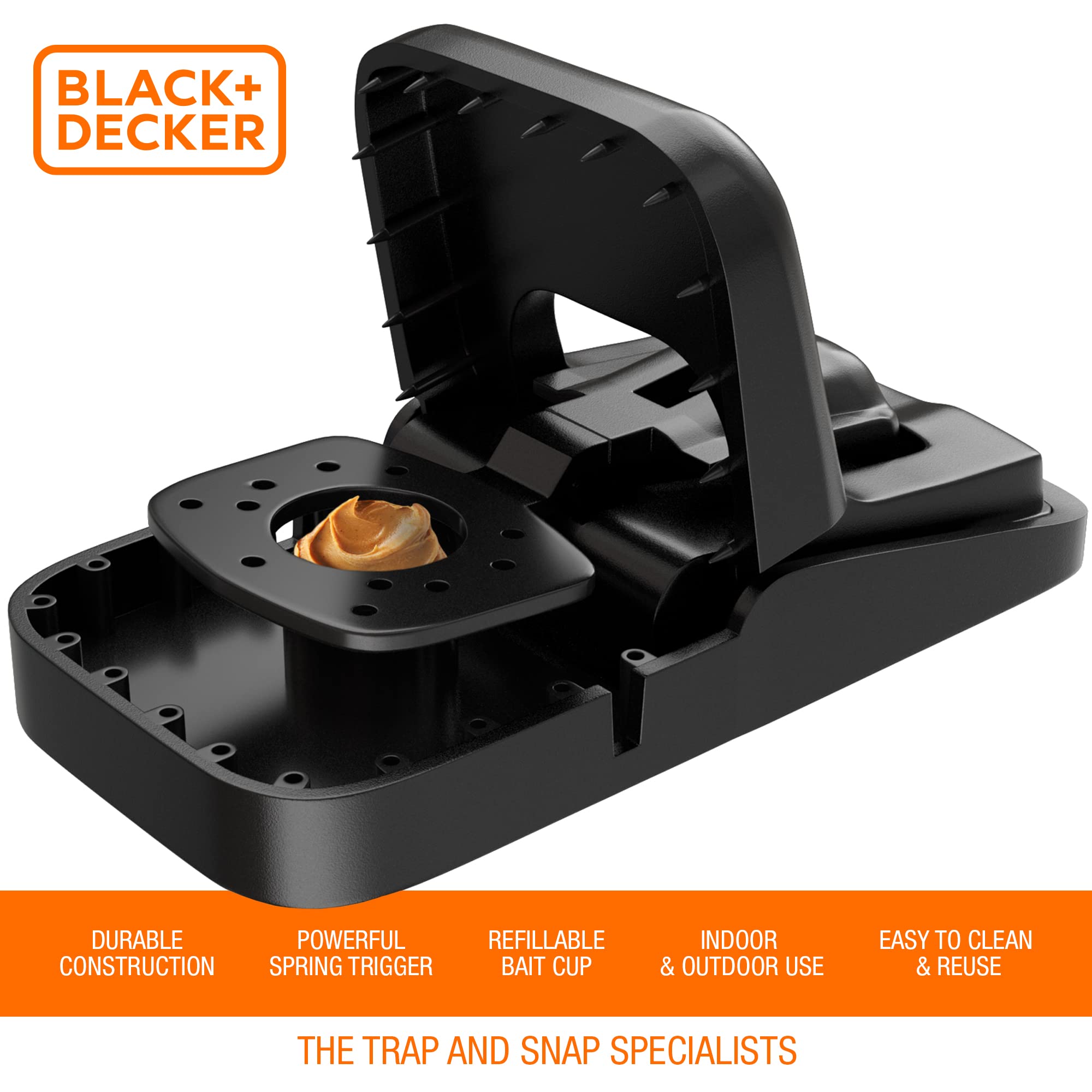 Rat Trap Outdoor & Rat Traps Indoor β Mouse Traps Indoor for Home Instantly Kill Squirrel & Chipmunk Trap- Rodent Snap Trap, Touch Free & Reusable Pest Control, 4 Pack