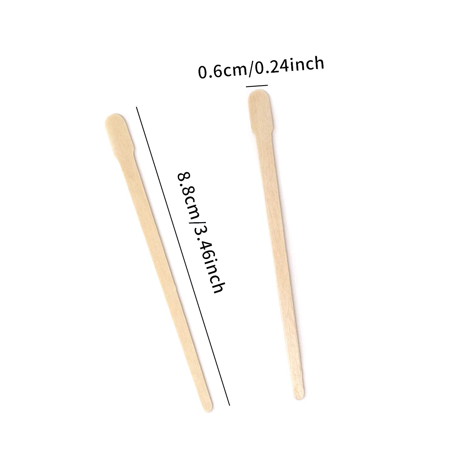 Honbay 400PCS Wood Wax Spatulas Applicator Sticks for Hair Eyebrow Removal
