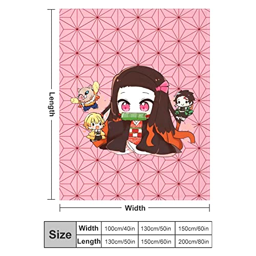 OYYFECC Anime Blanket Throw Flannel Fleece Warm Blankets Comfortable Bedding for Kids Adults Gifts Bed Sofa Living Room 50"X40"