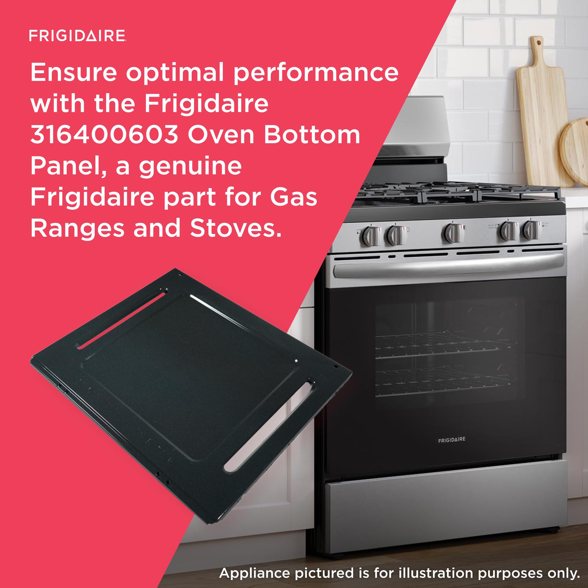 Frigidaire 316400603 Panel for Range, Black